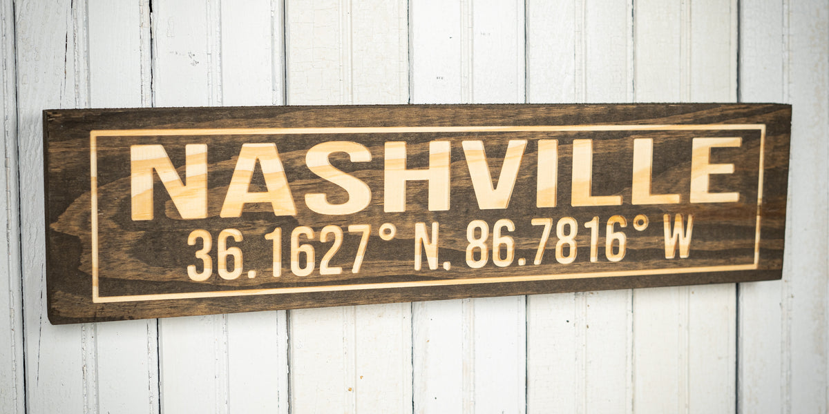 Personalized City Name Sign– The Rusty Roof