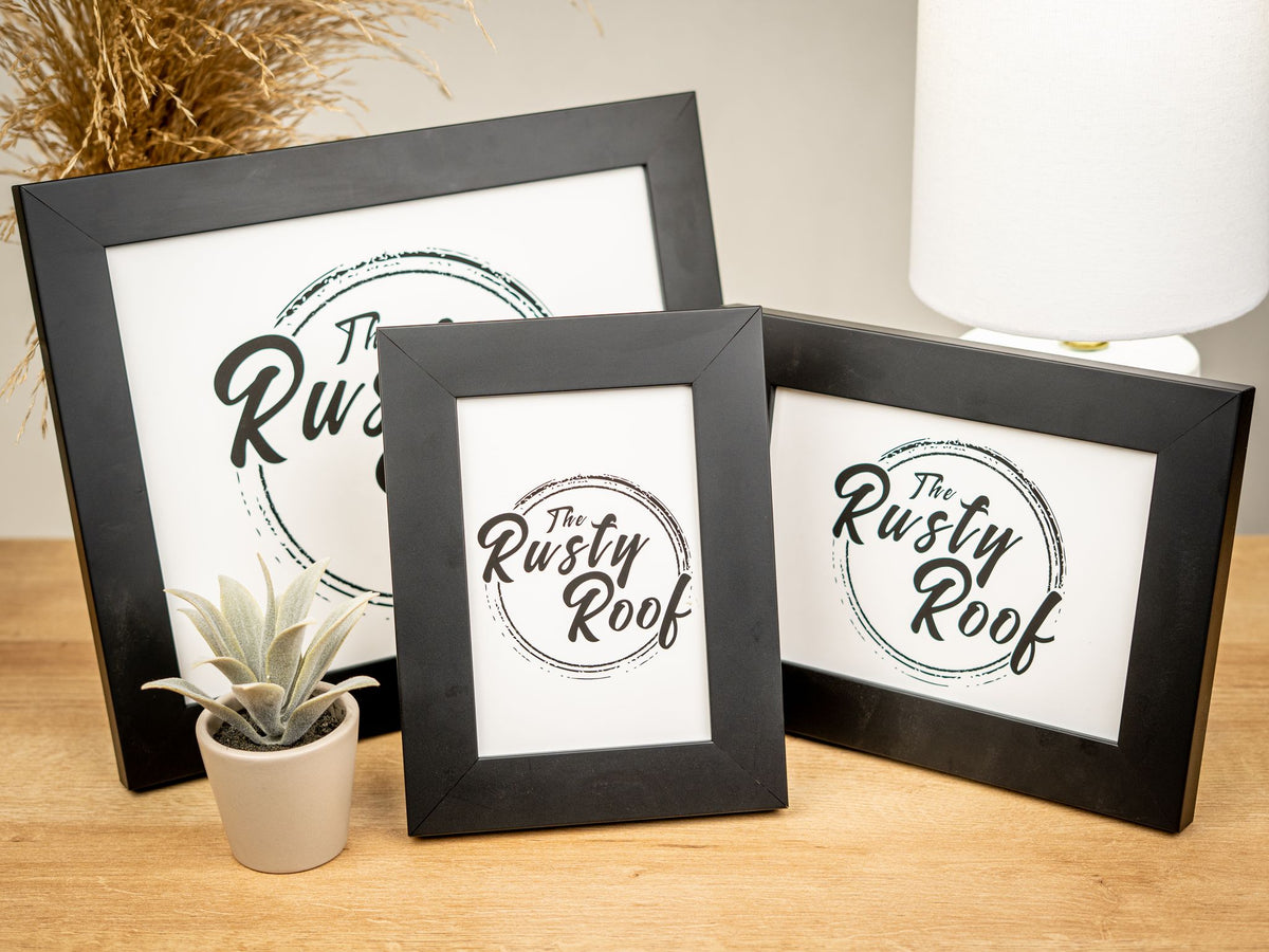 Satin Black Tabletop Frame– The Rusty Roof
