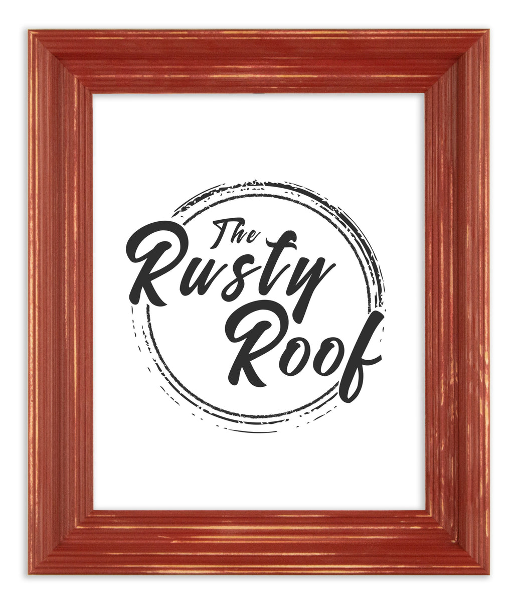 The Rusty Roof Hand Painted and Distressed Picture Frames