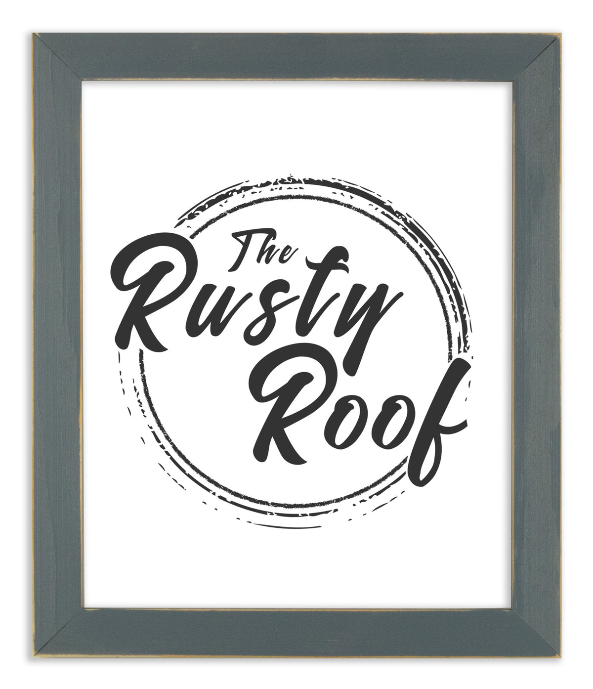Distressed Slate Blue Picture Frame - Emily - The Rusty Roof