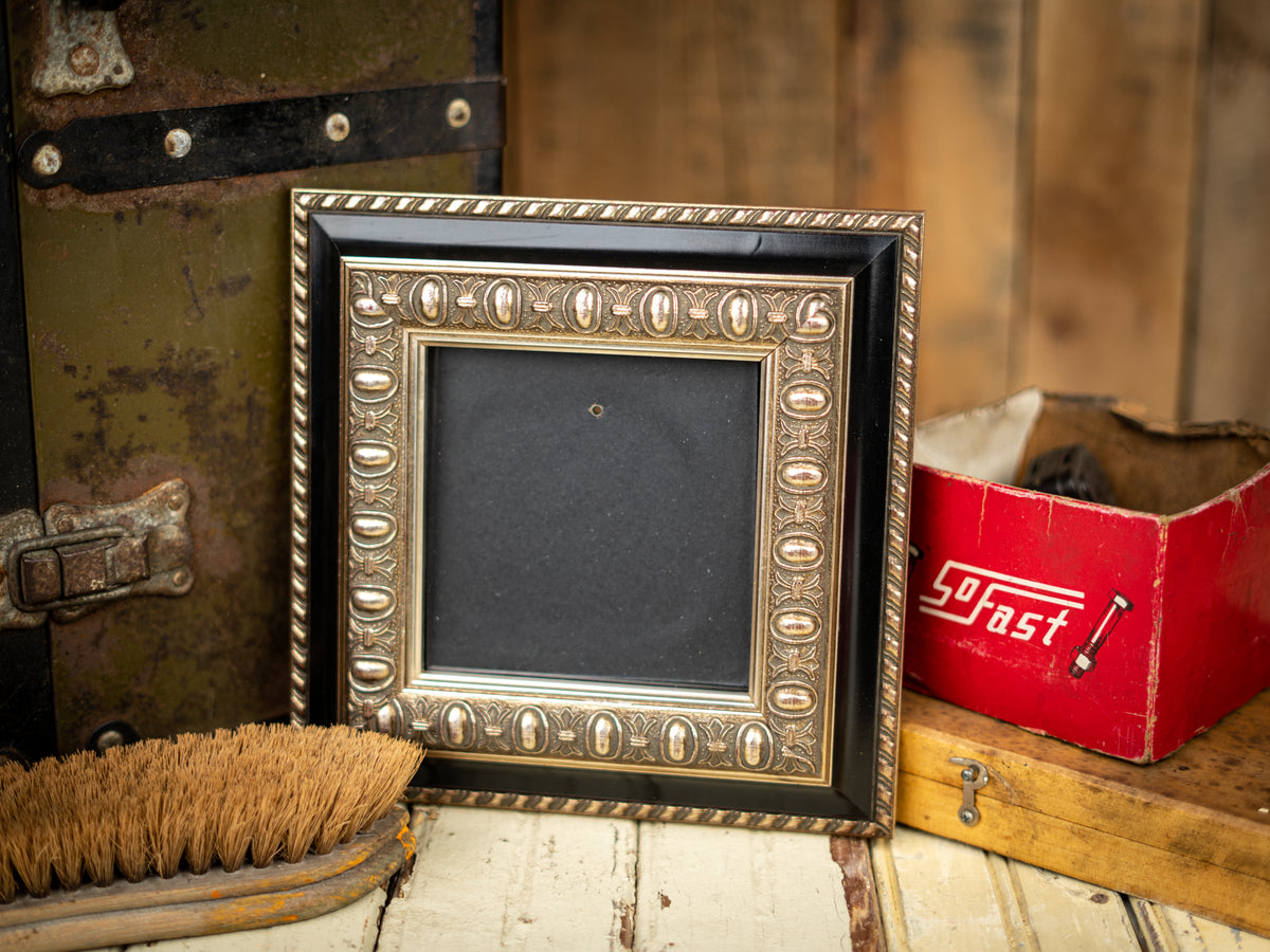 Black & Champagne Ornate Easelback 5x5" Picture Frame– The Rusty Roof